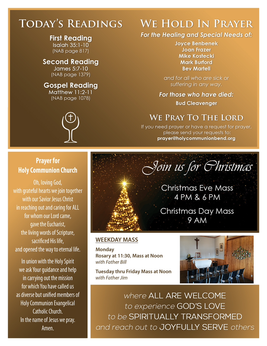 Bulletin Archive - Holy Communion