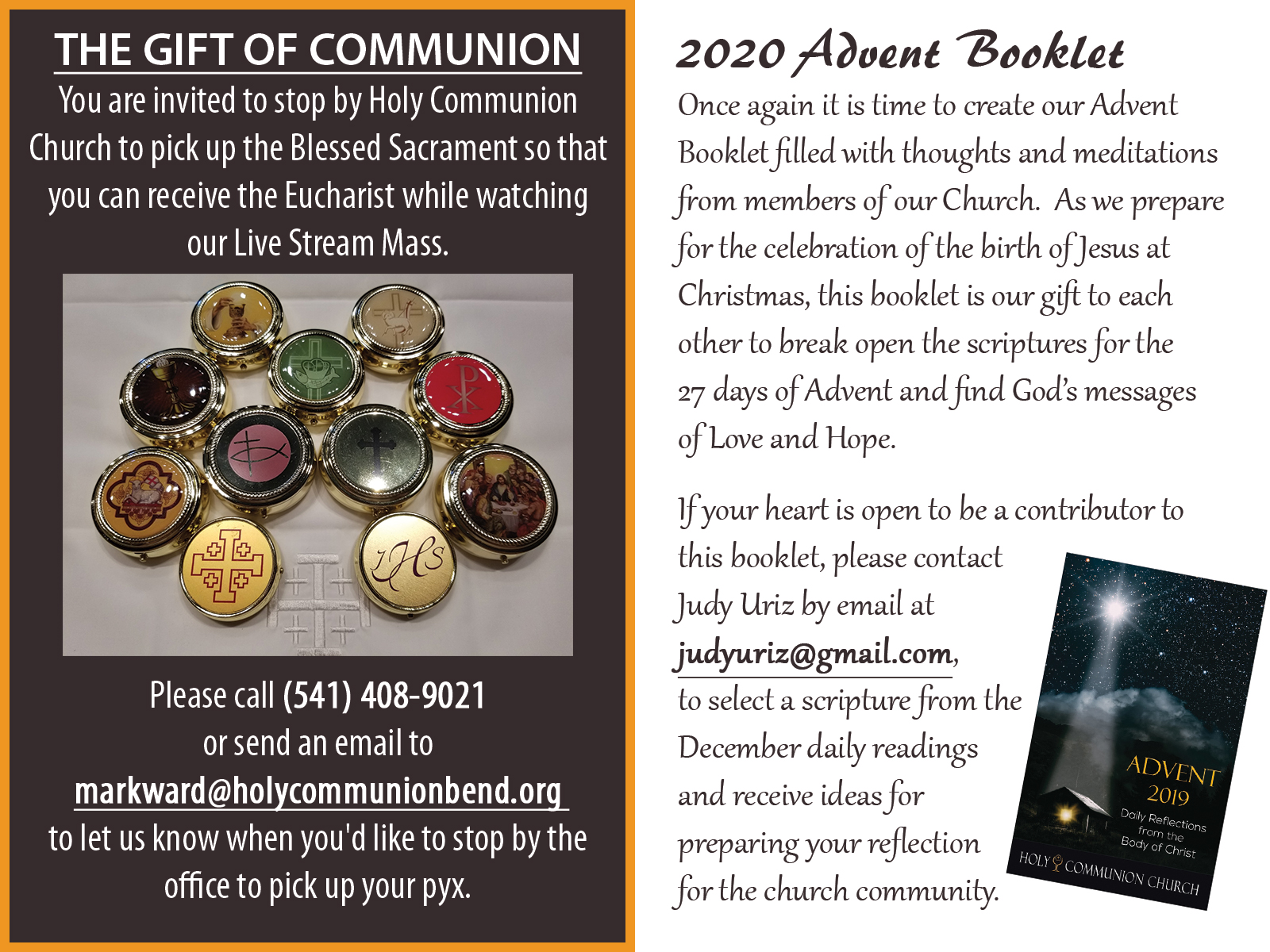 Bulletin Archive - Holy Communion