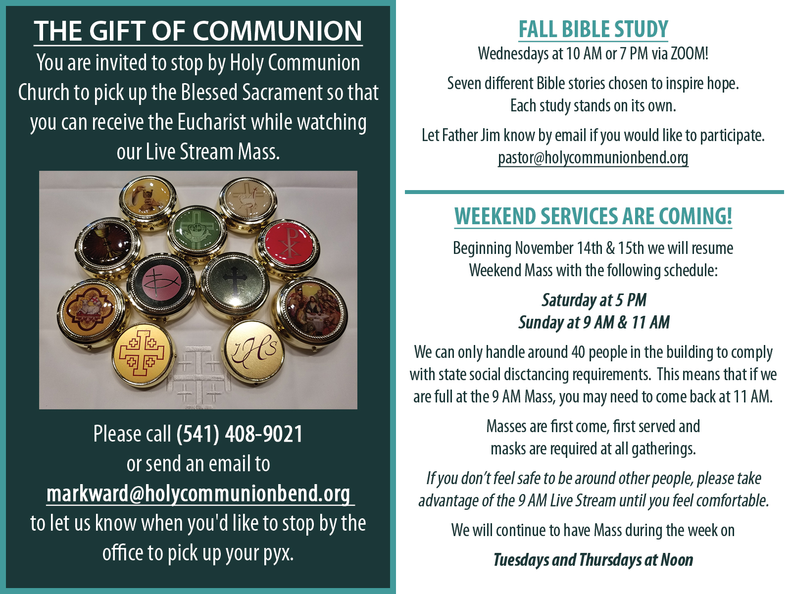 Bulletin Archive - Holy Communion