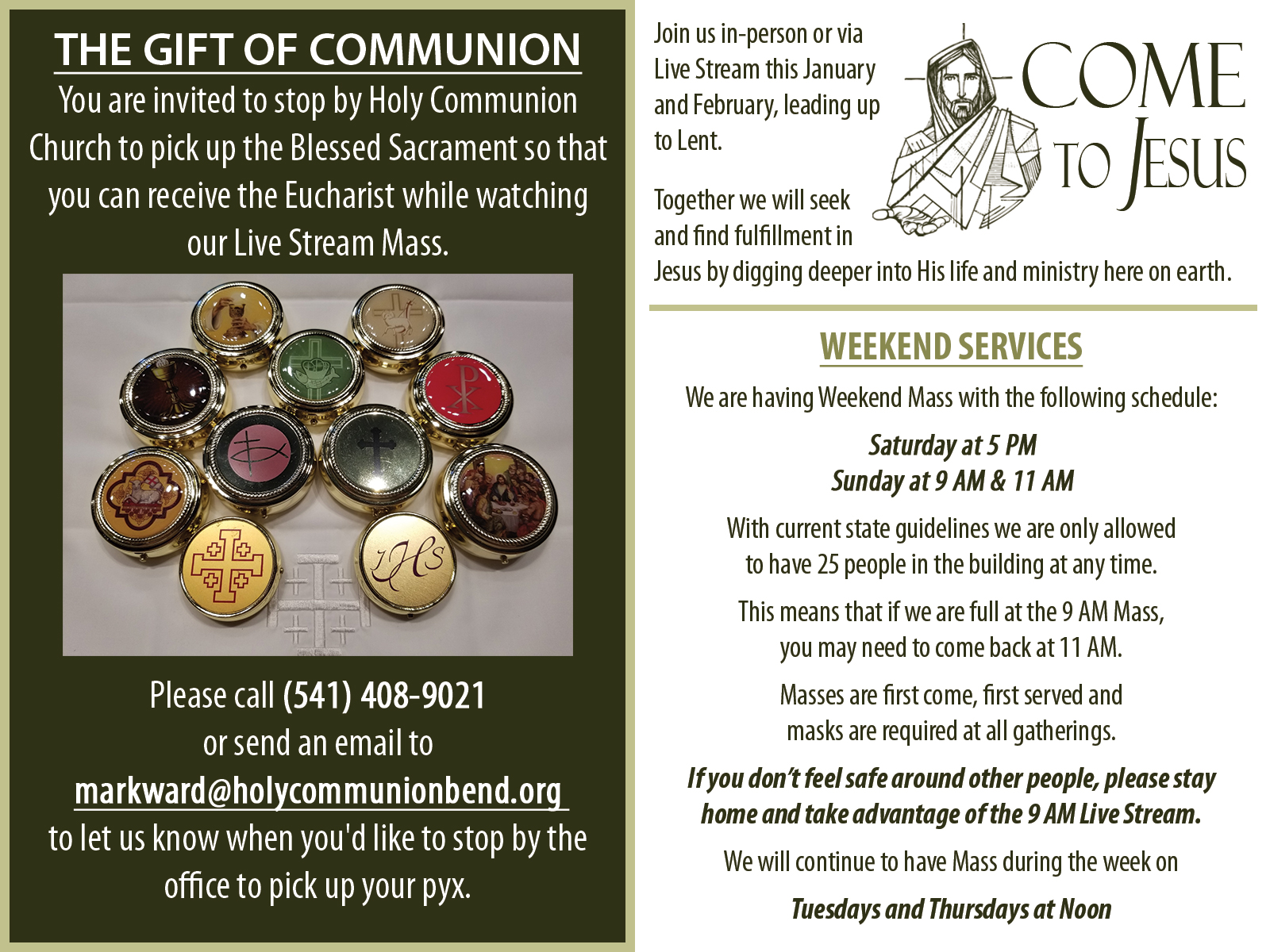 Bulletin Archive - Holy Communion