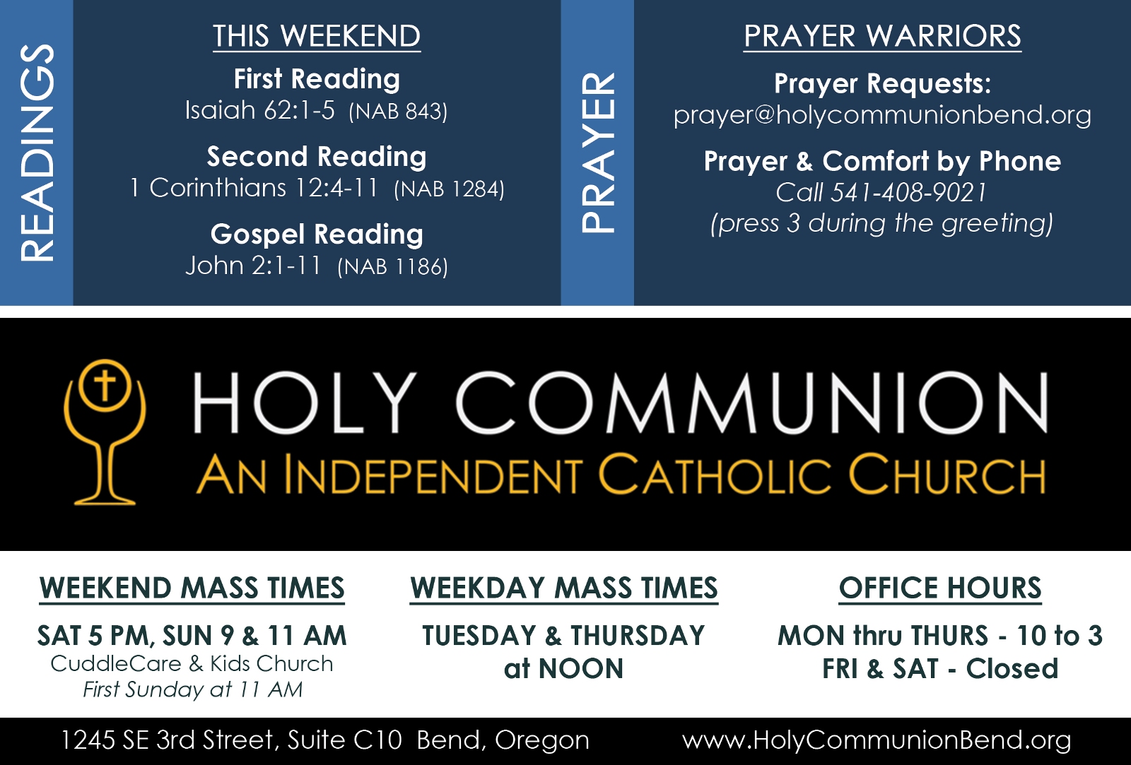 Holy Communion - Holy Communion Independent Catholic Church